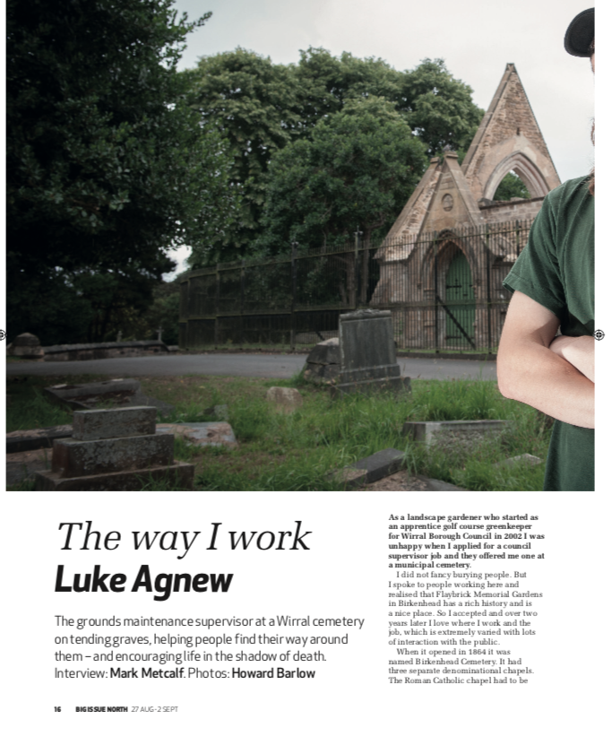 Luke Agnew, my work in a cemetery – Mark Metcalf ~ independent working ...